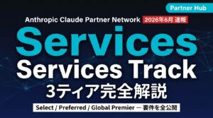 【2026年6月最新】Anthropic Claude Partner Network 完全ガイド｜Services Track ...